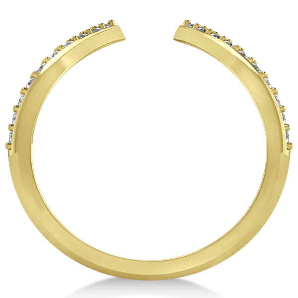 Abstract Designs Diamond Fashion Ring 14k Yellow Gold 0.38ct - AD1077