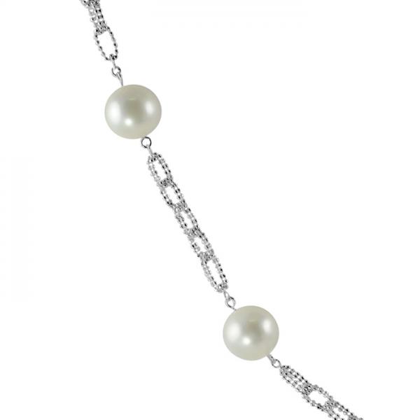 Freshwater Pearls By The Yard Necklace Sterling Silver 39 11 12mm Pi13