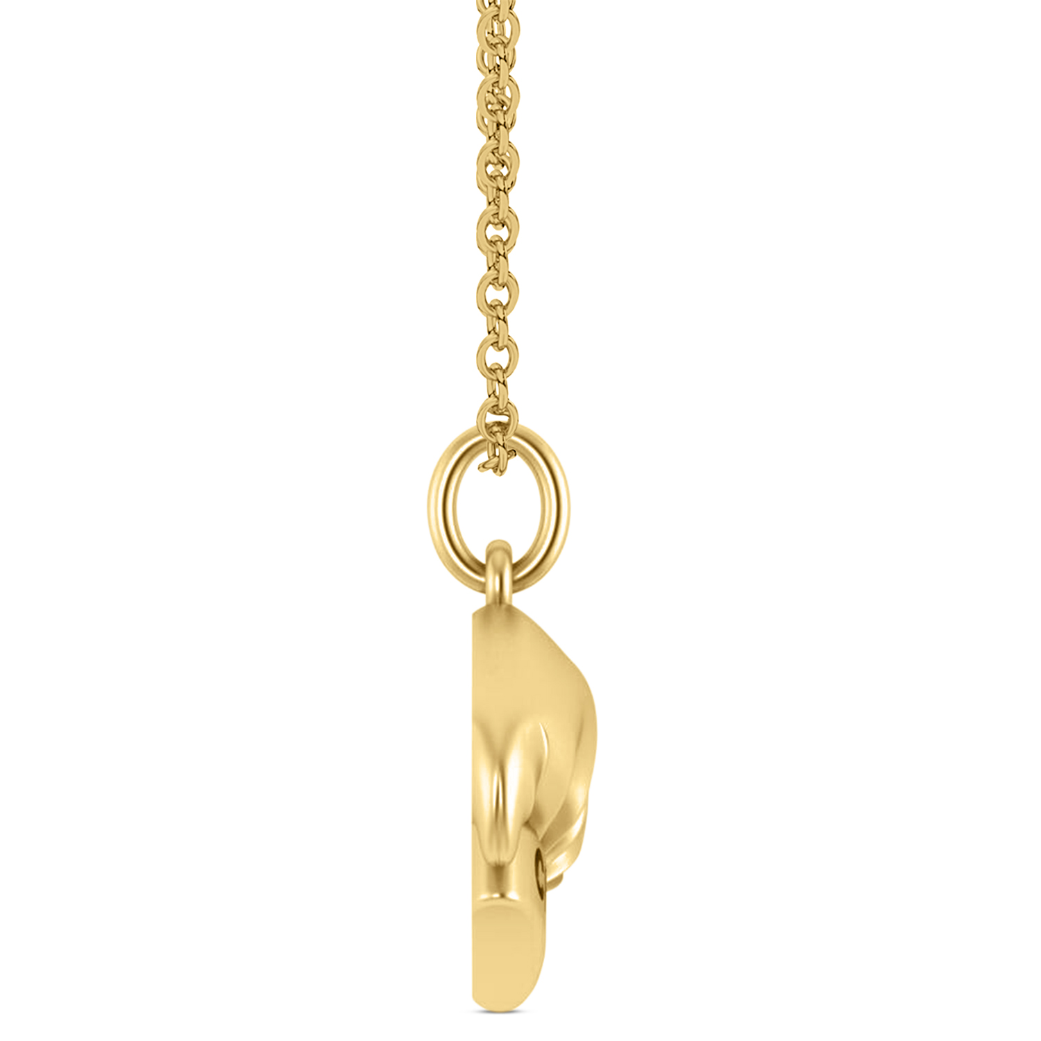 Chef's Hat Charm Pendant Necklace 14K Yellow Gold - AZ24699